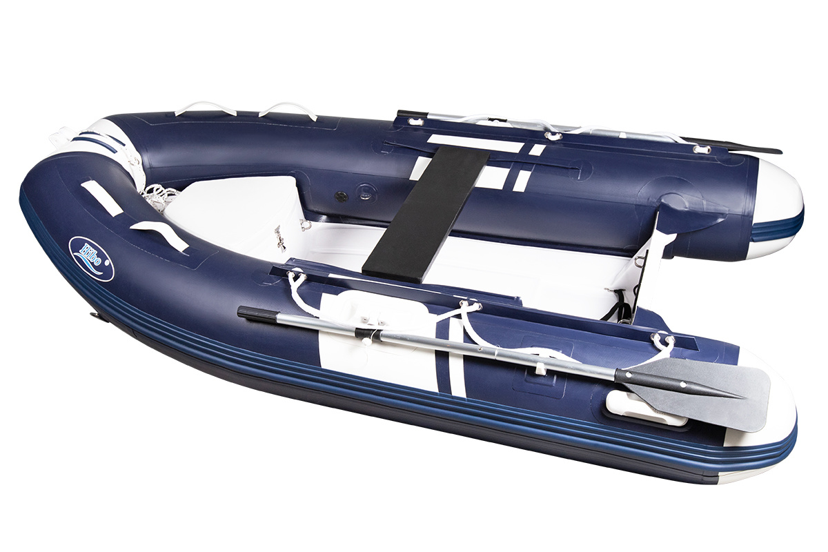 HIBO Style RIB Boot Donkerblauw/Wit 3.30 Big Tube - Rubberbotenonline.nl