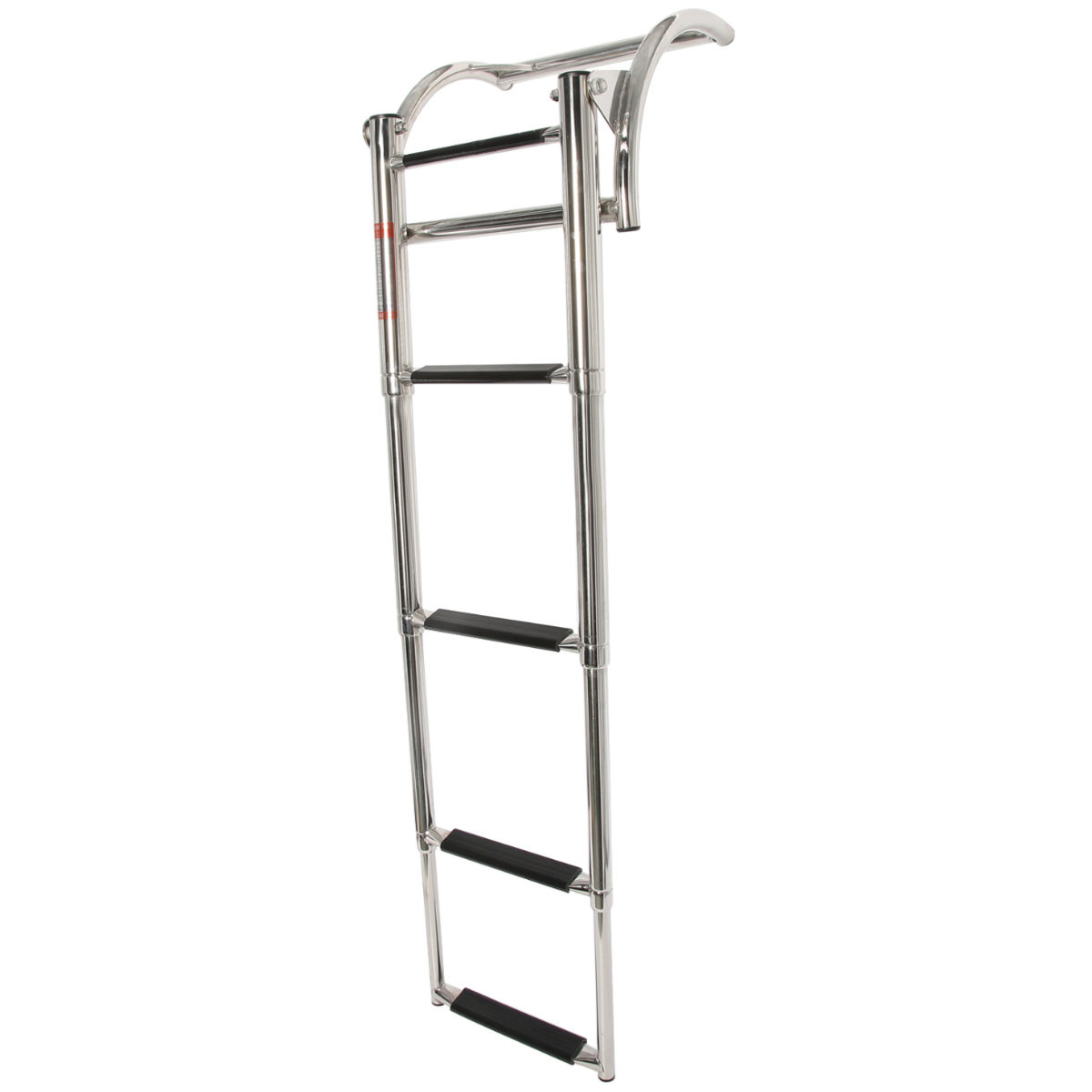 HIBO Zwemtrap Rubberboot 4-treden RVS - Rubberbotenonline.nl