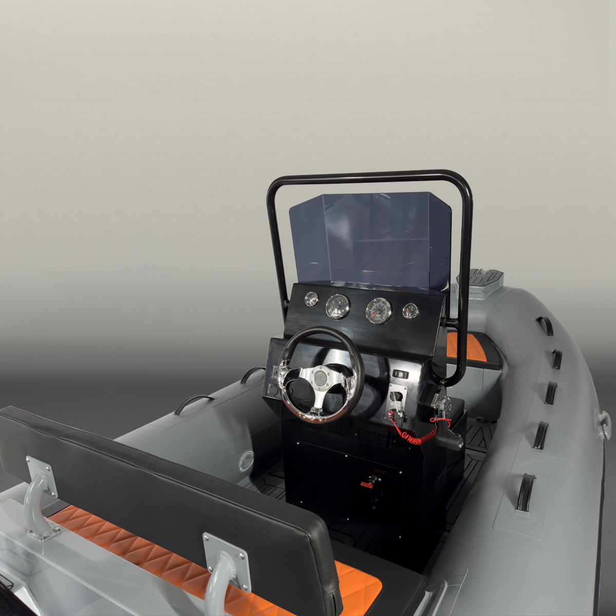 HIBO Aluminium Console RIB DLX 4.20 | Tohatsu 50 PK - Rubberbotenonline.nl