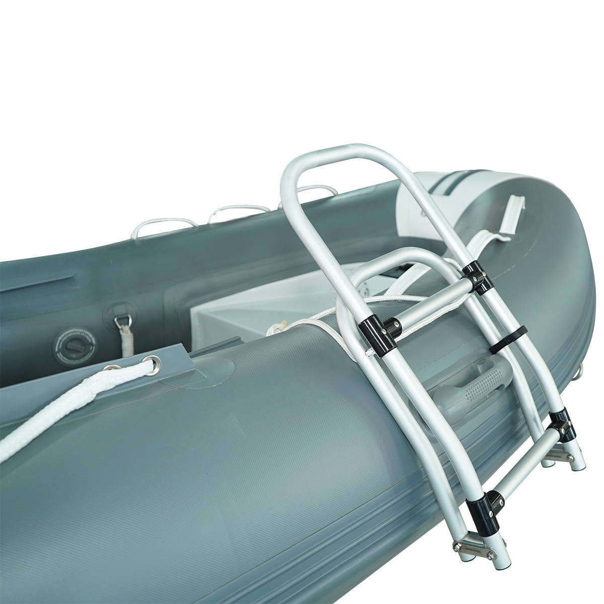 HIBO Zwemtrap Rubberboot 3-treden Aluminium - Rubberbotenonline.nl