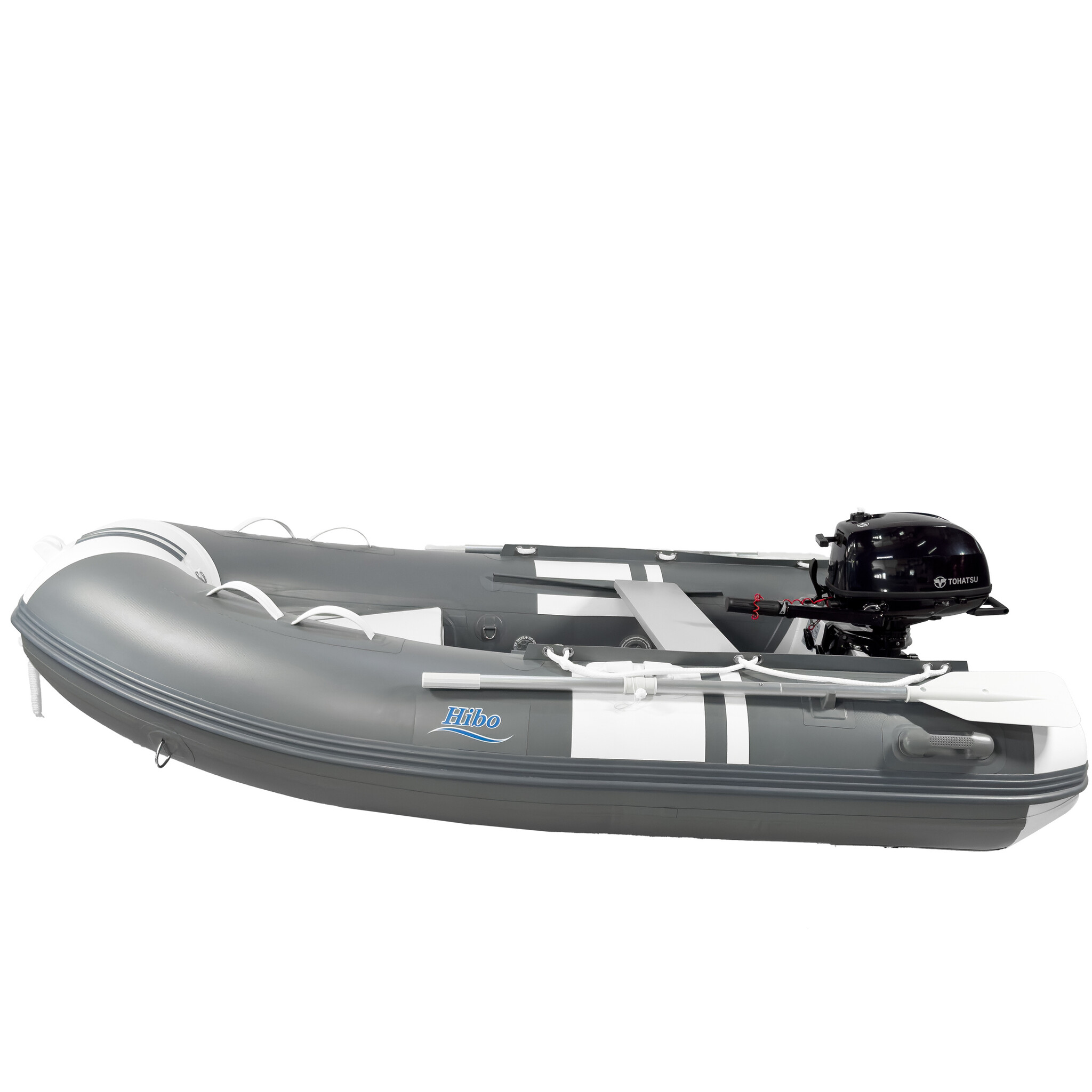 HIBO PRO Aluminium RIB Boot Style Grijs/Wit 2.50 + 4 PK ...