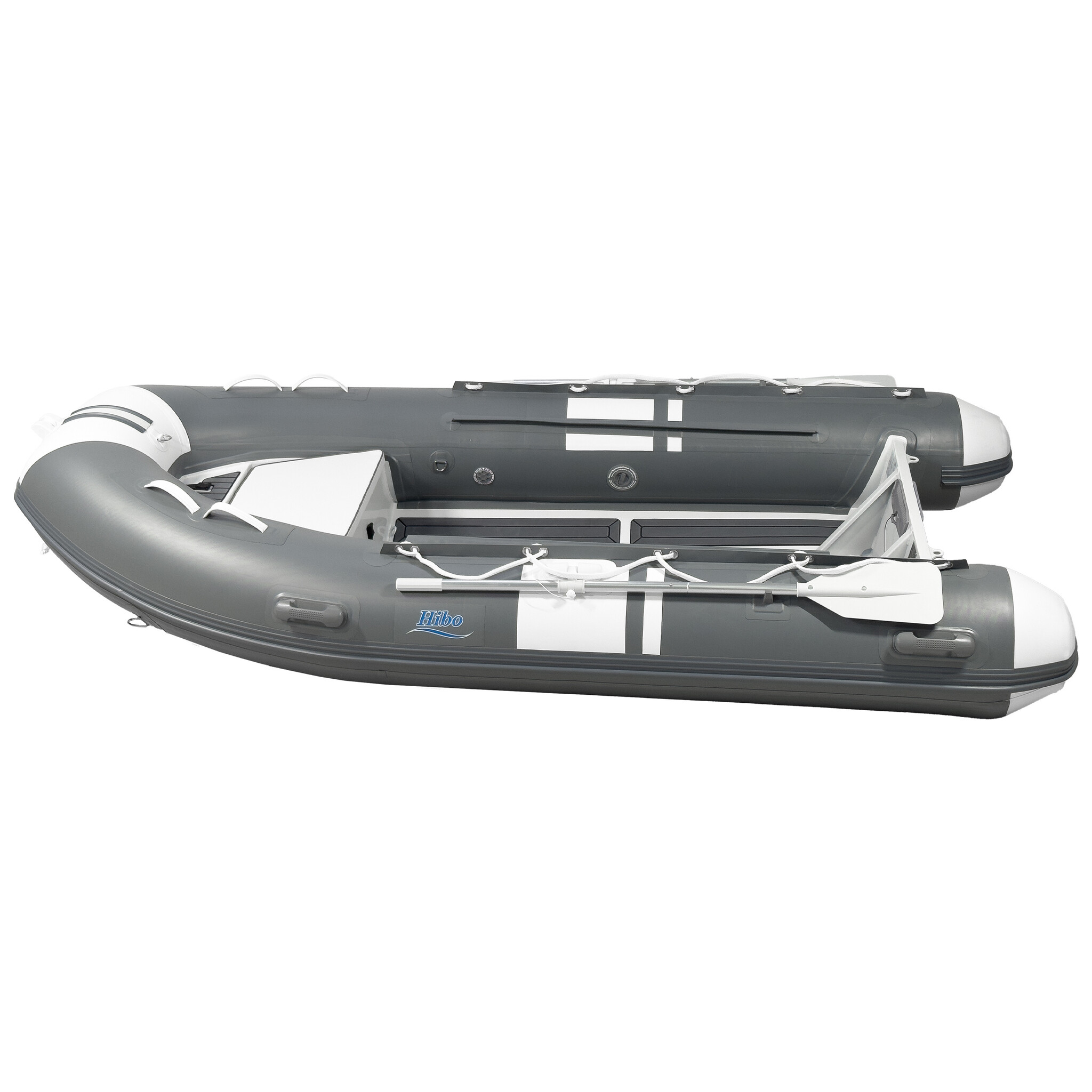 HIBO Style Aluminium RIB Boot Style Grijs/Wit 3.30 - Rubberbotenonline.nl