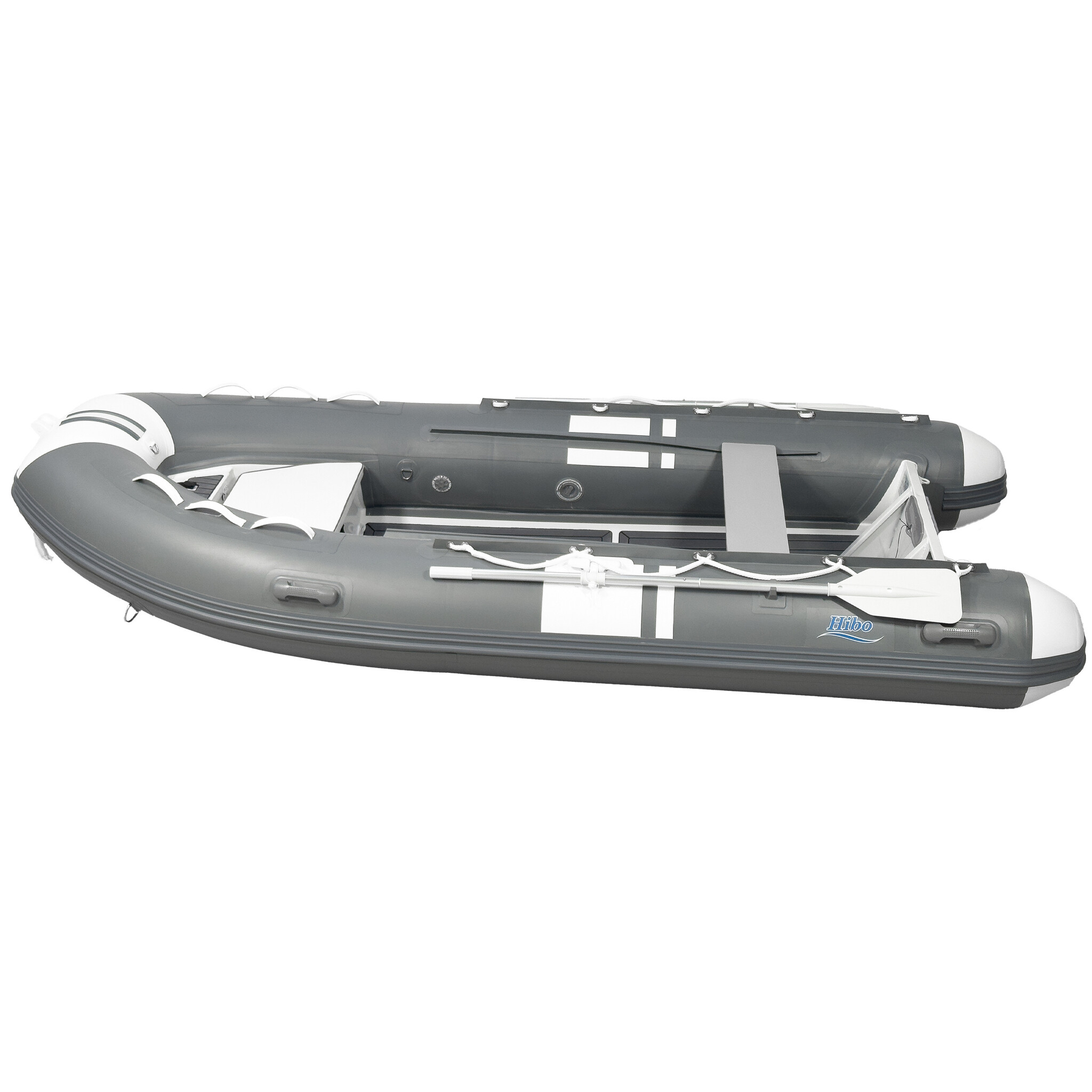 HIBO Style Aluminium RIB Boot Style Grijs/Wit 3.60 - Rubberbotenonline.nl
