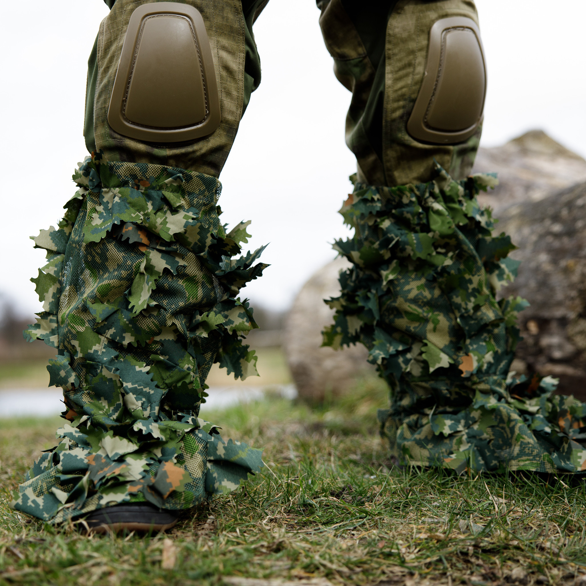 Stalker Leaf Suit Gaiters - Green - High End Airsoft Parts, Accessories ...