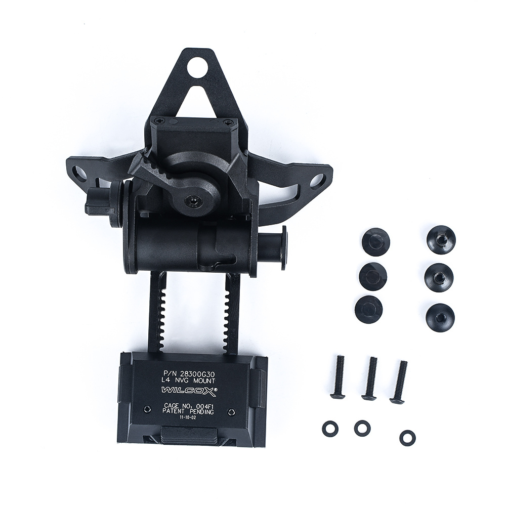 Wadsn L4 G30 WILCOX NVG Fast Helmet Mount Breakaway Base - Black (With ...