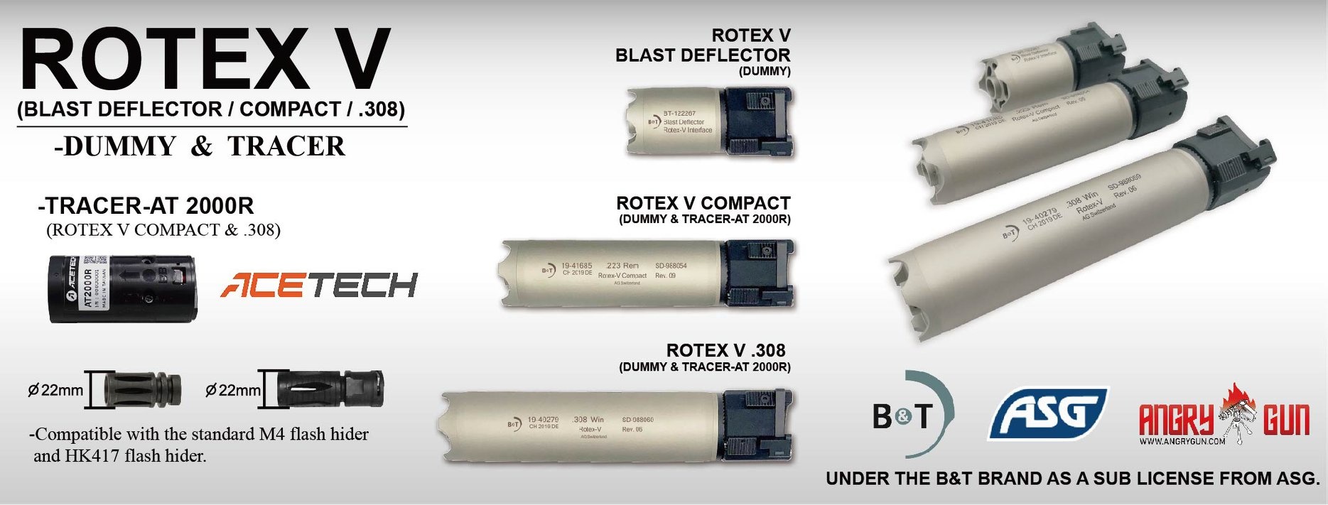 Angrygun AngryGun Rotex V (Blast Deflector/ Compact / .308) - High End ...
