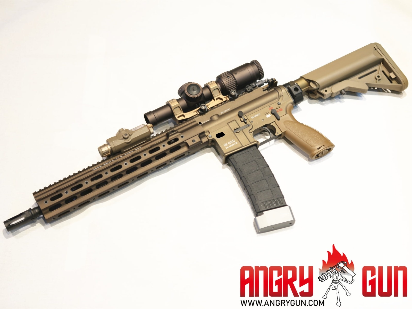 Angrygun 416 CAG 14.5" Rail Conversion Kit for Tokyo Marui MWS - FDE - High End Airsoft Parts ...