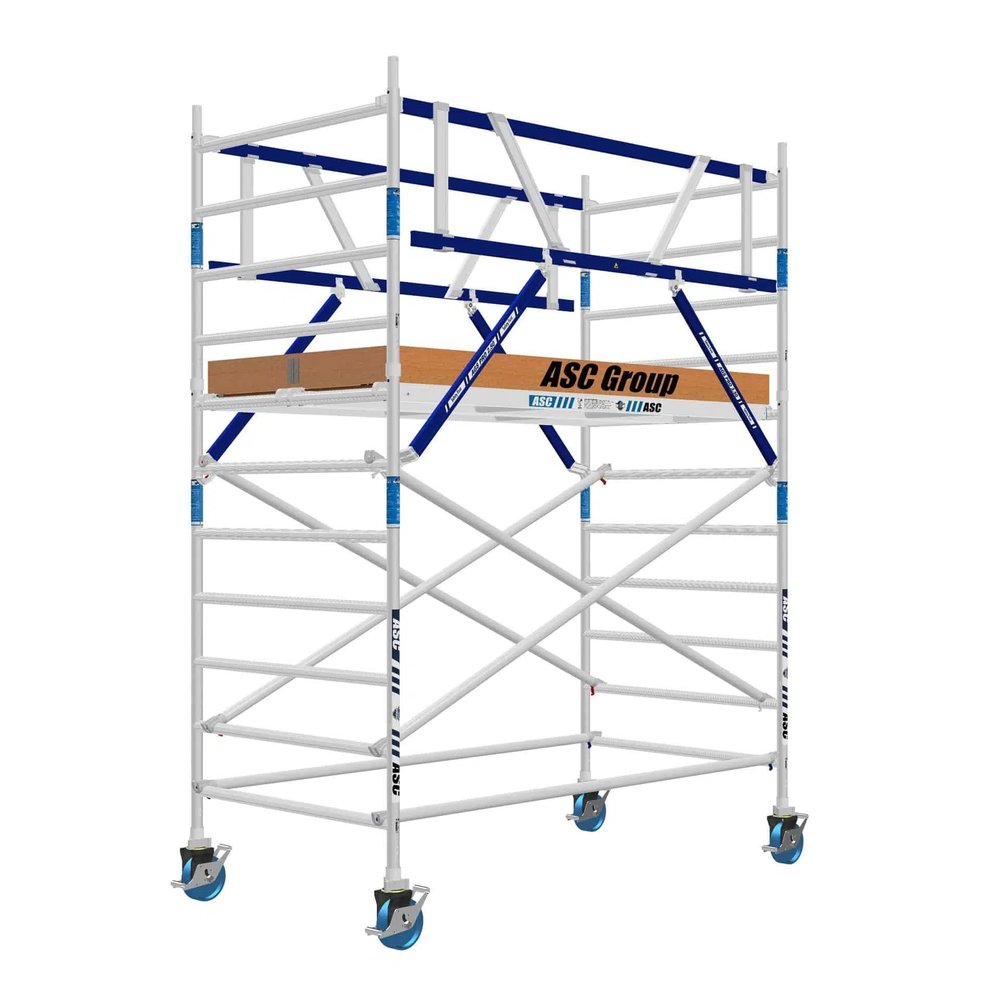 AGS Pro rolsteiger 135 x 250 x 4.2 wh tweezijdig lichtgewicht platform ...