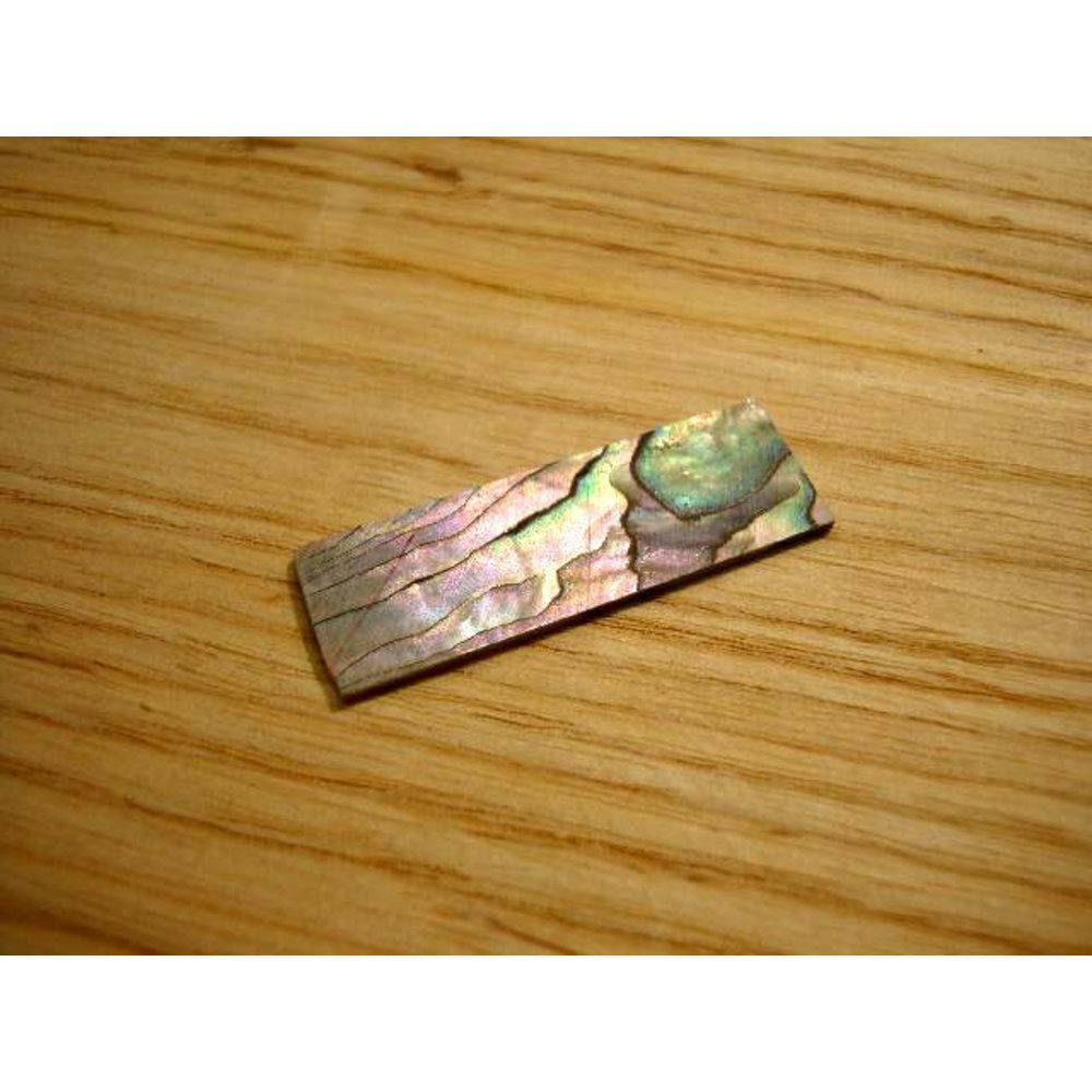 Green abalone plate 35x11mm - Vox Humana