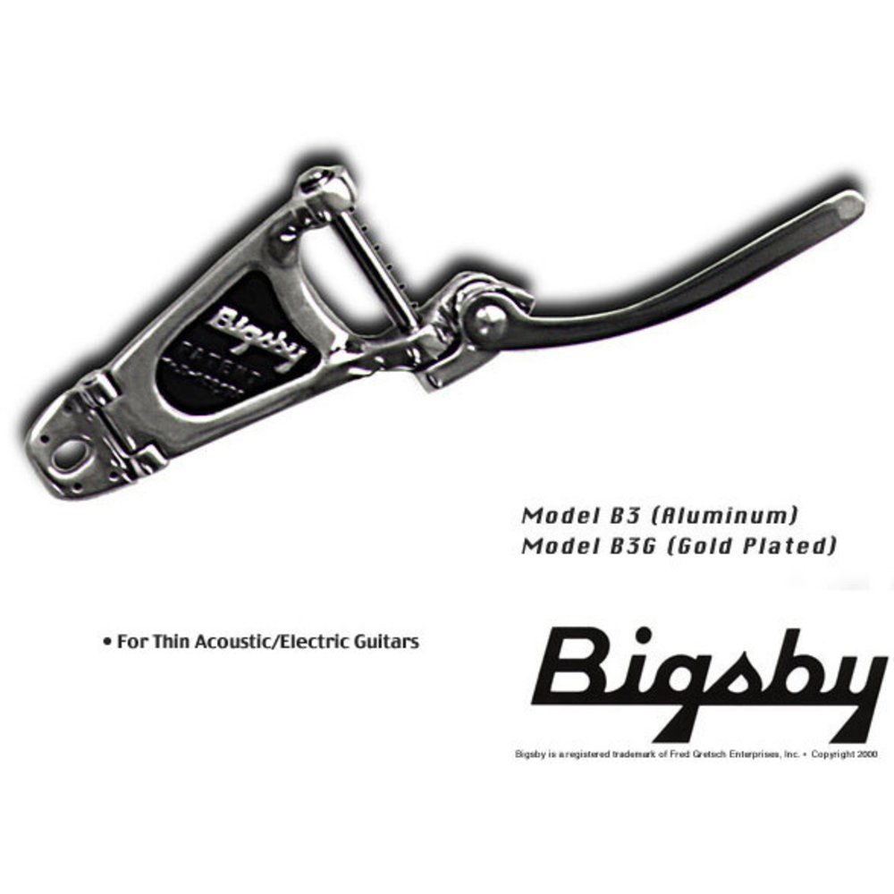 Bigsby B3 Vibrato tremolo Tailpiece chrome - Vox Humana
