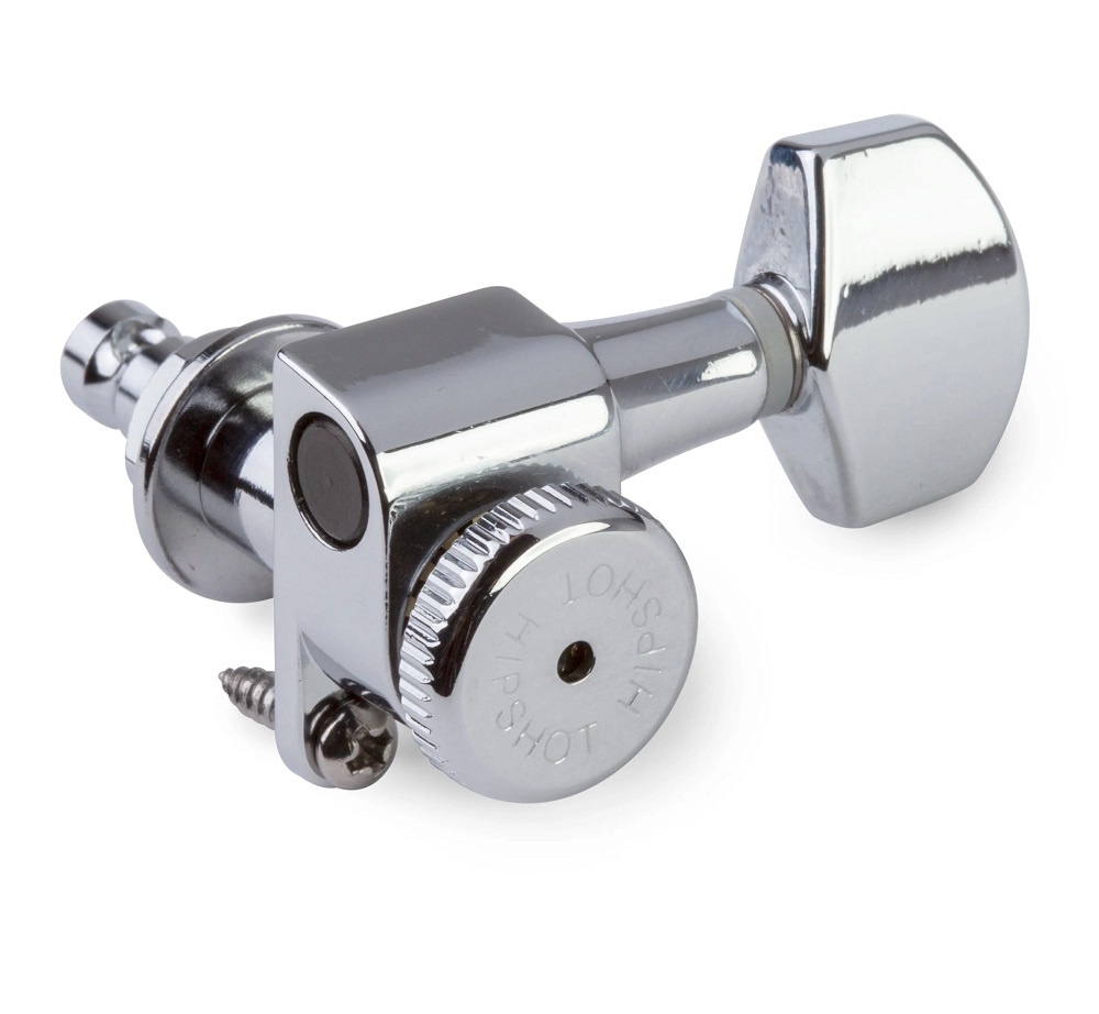 Hipshot Griplock Locking Tuners Staggered Chrome 6L - Vox Humana Guitars