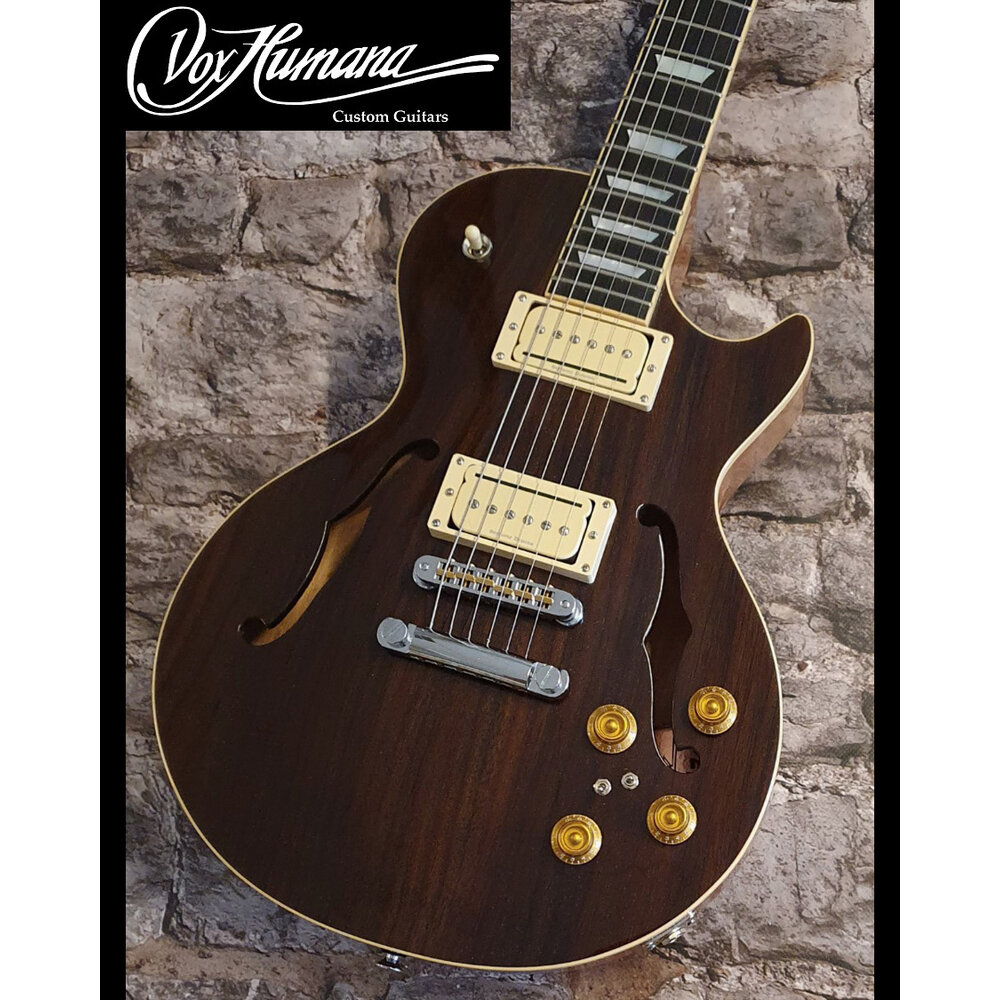 Vox Humana Custom Shop Les Paul Thinline Rosewood - Vox Humana Guitars