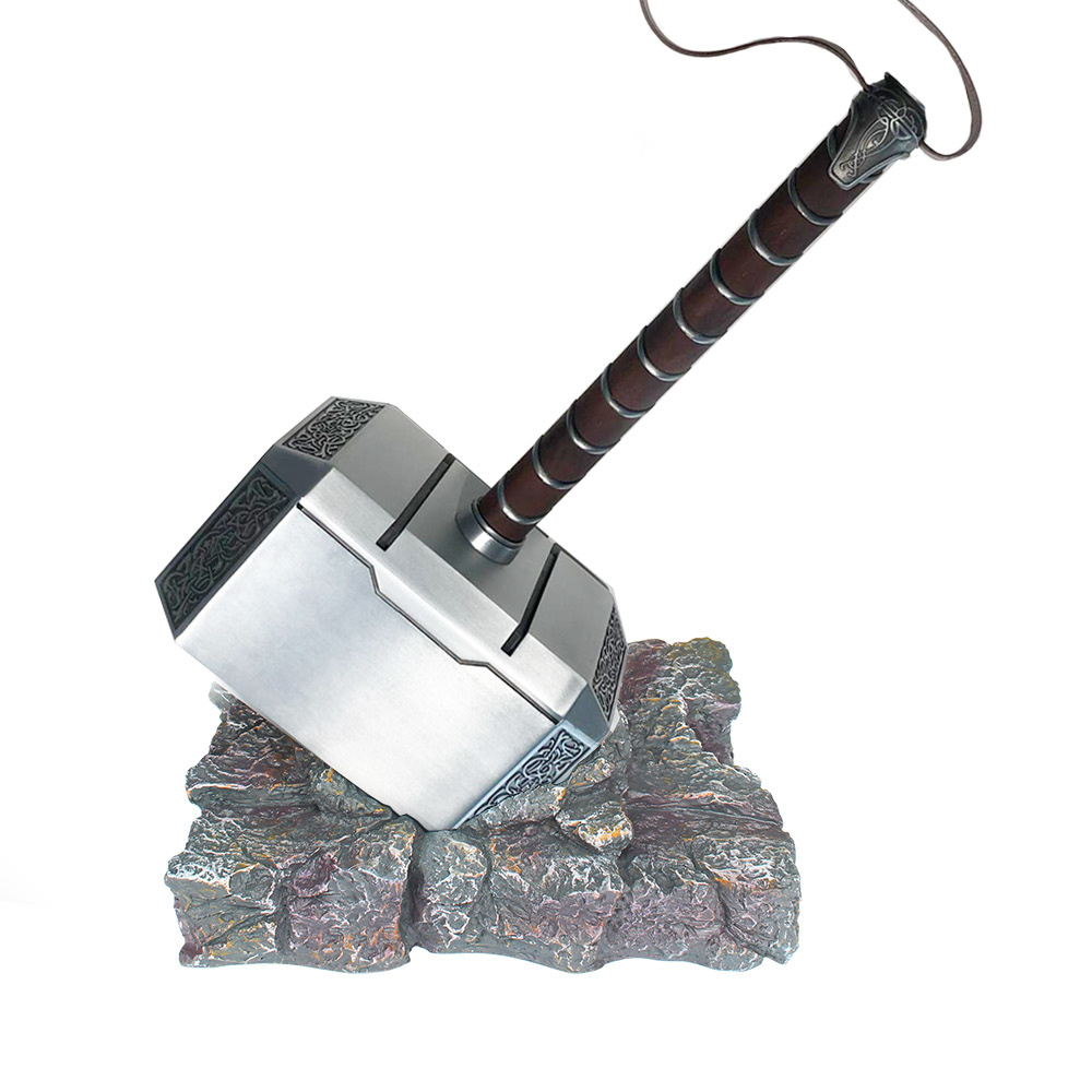 THOR - Full METAL Mjolnir Hammer + Base - OtakuNinjaHero.com