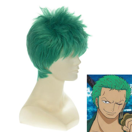 WIG - Roronoa Zoro - One Piece - Anime Cosplay - OtakuNinjaHero.com