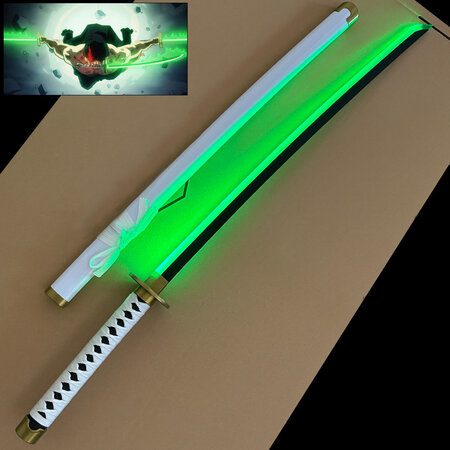 One Piece - GREEN LED - Light Up Sword - Wado Ichimonji - Roronoa Zoro ...