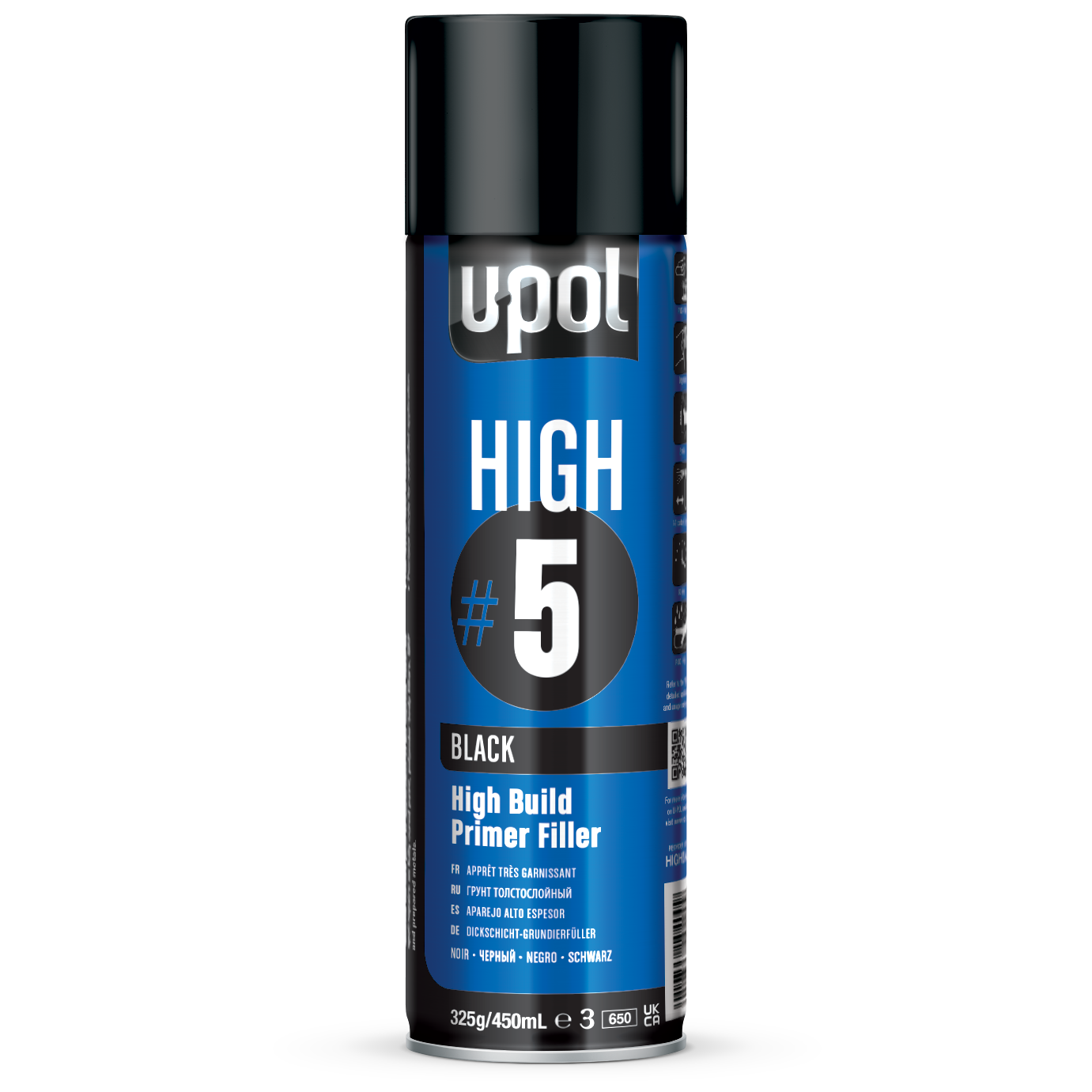 U-Pol GUARD#10 - Gravi- Gard Stone Chip Protector; 450ml aerosol; black ...