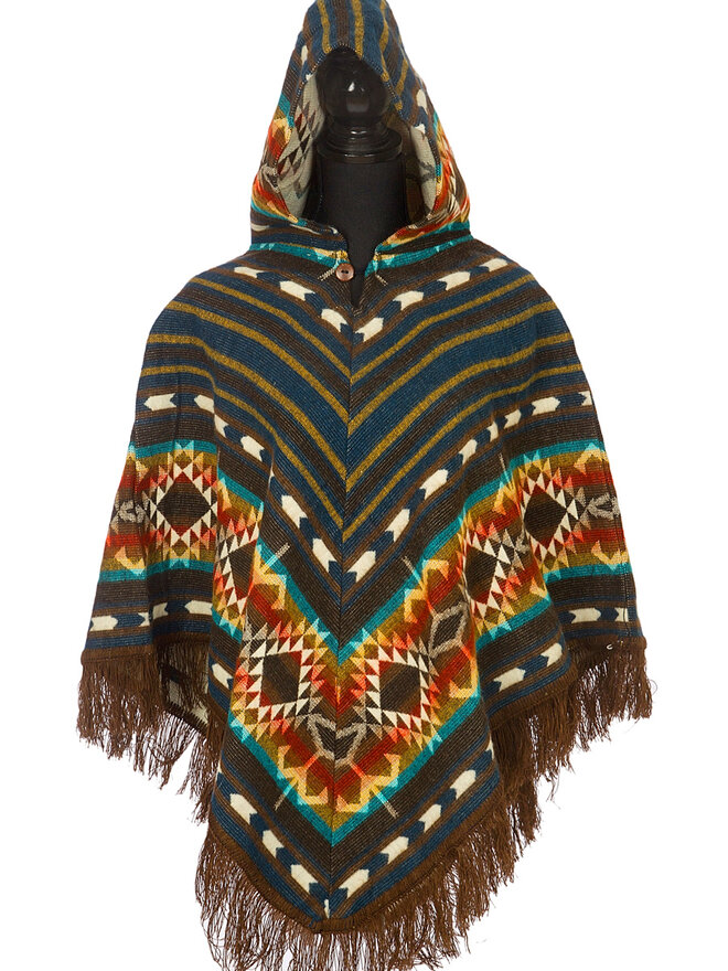Alpaca ponchos - Native - 100% handmade from Ecuador - EcuaFina