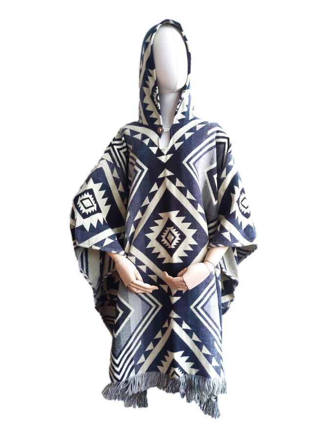Alpaca ponchos - Native - 100% handmade from Ecuador - EcuaFina