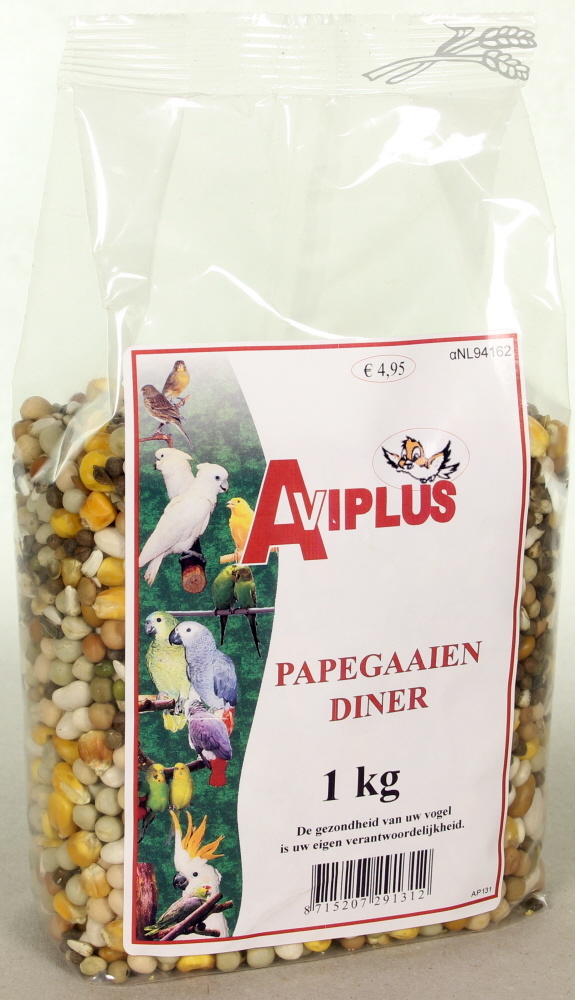 Aviplus Papegaaiendiner 1 kg. - Dierenspeciaalzaak Hereba