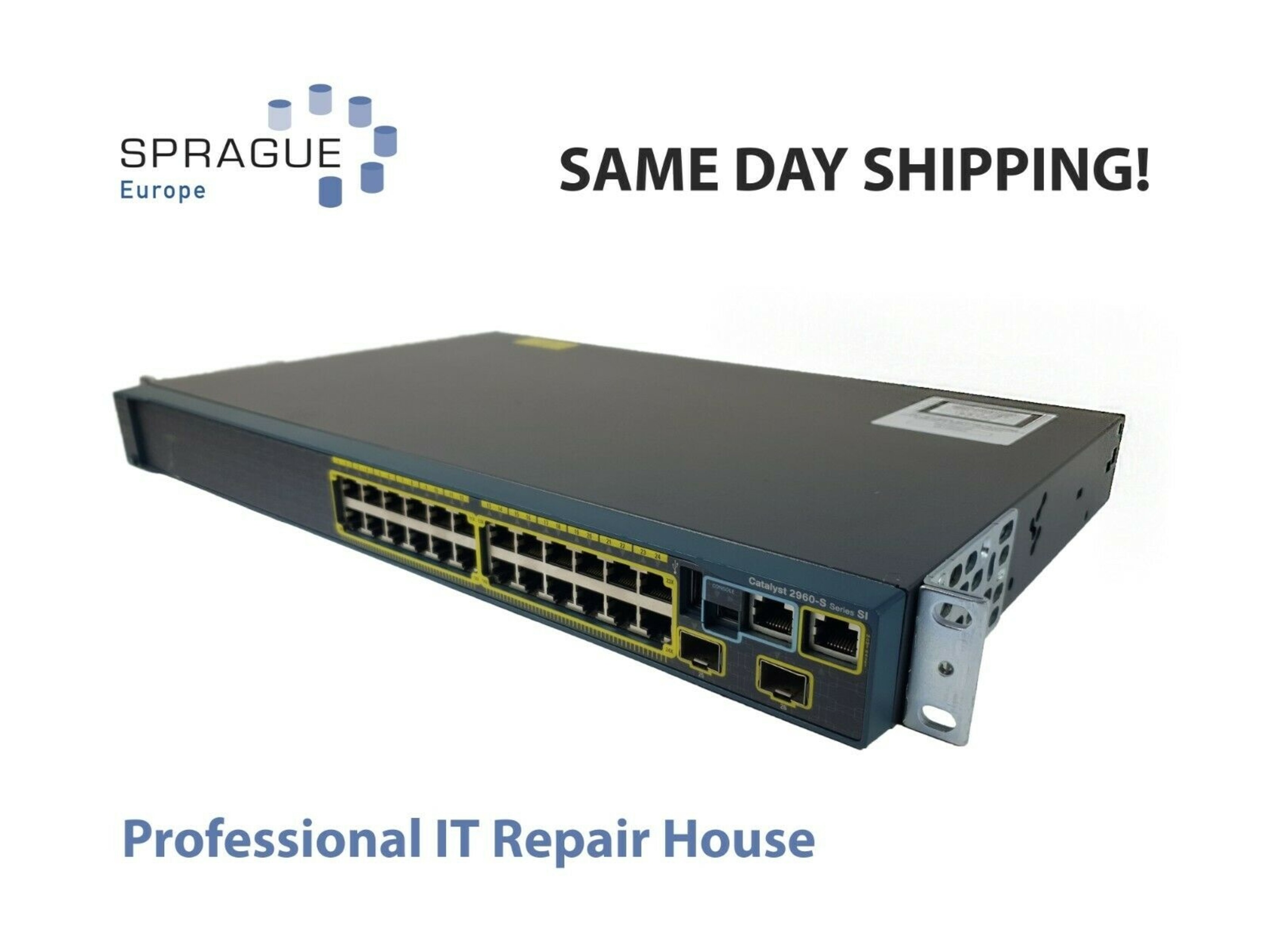 Cisco Catalyst 24PRT Ethernet RoHS // WS-C2960S-24TS-S V02 ...