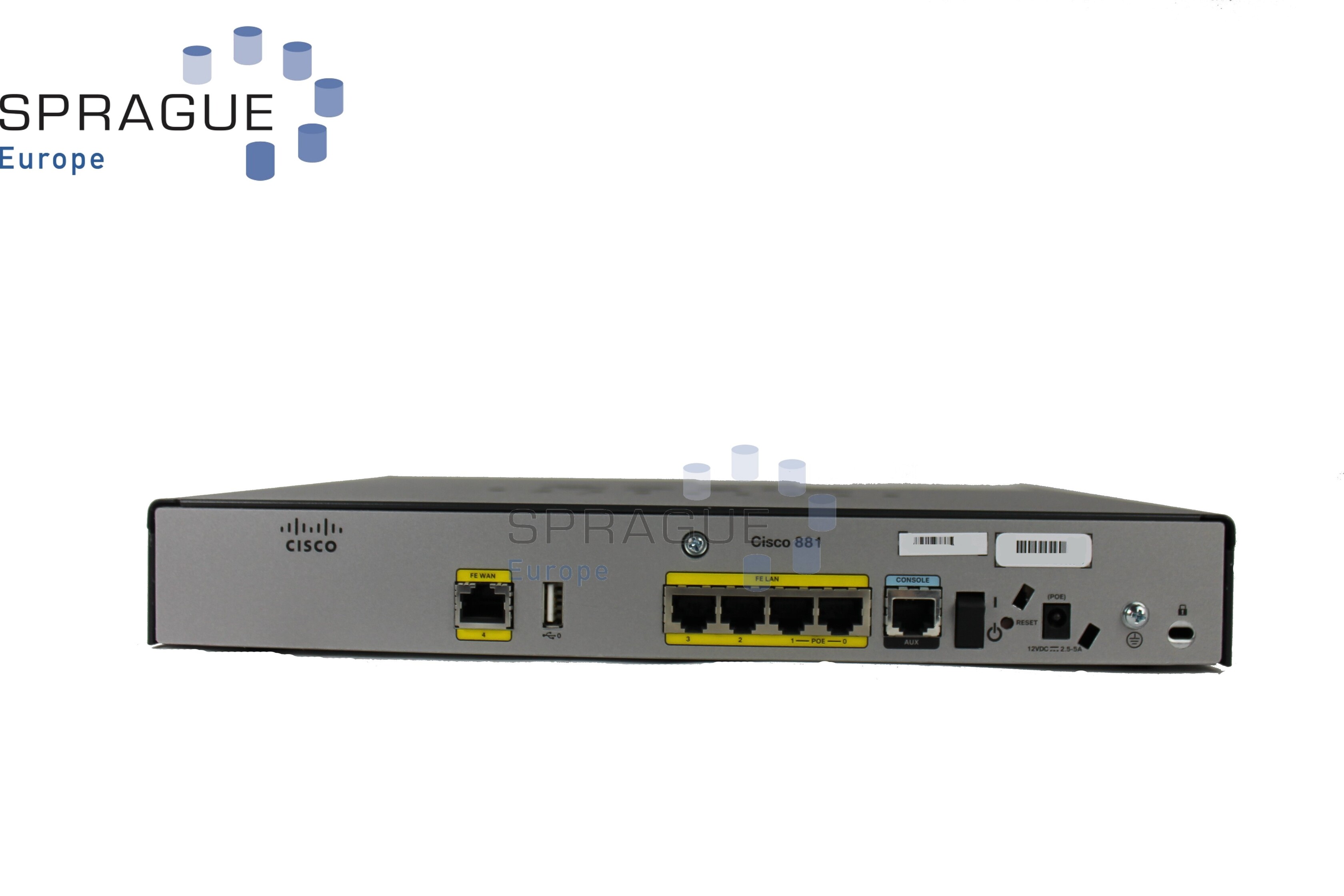 Cisco 881 Ethernet Router 4PORTS RoHS // CISCO881-K9 V02 - Switchparts.com