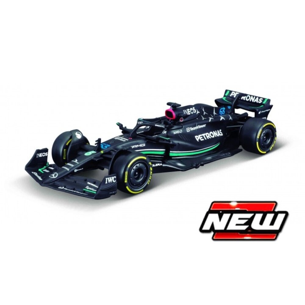 1:43 Mercedes Benz AMG W14, G. Russell 2023 *Bburago - Pole Position