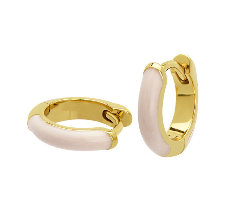 Huggy Enamel Soft Pink Gold - T.I.T.S. Store | Conscious fashion with a ...