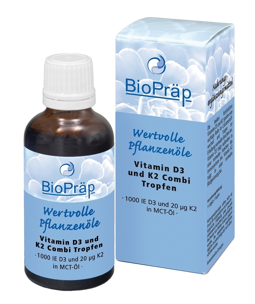 Vitamin D3 and K2 Combi Drops | BioPraep - BioPraep Handelsgesellschaft mbH