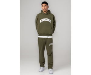 College Tracksuit Army Green - LUMI3RE