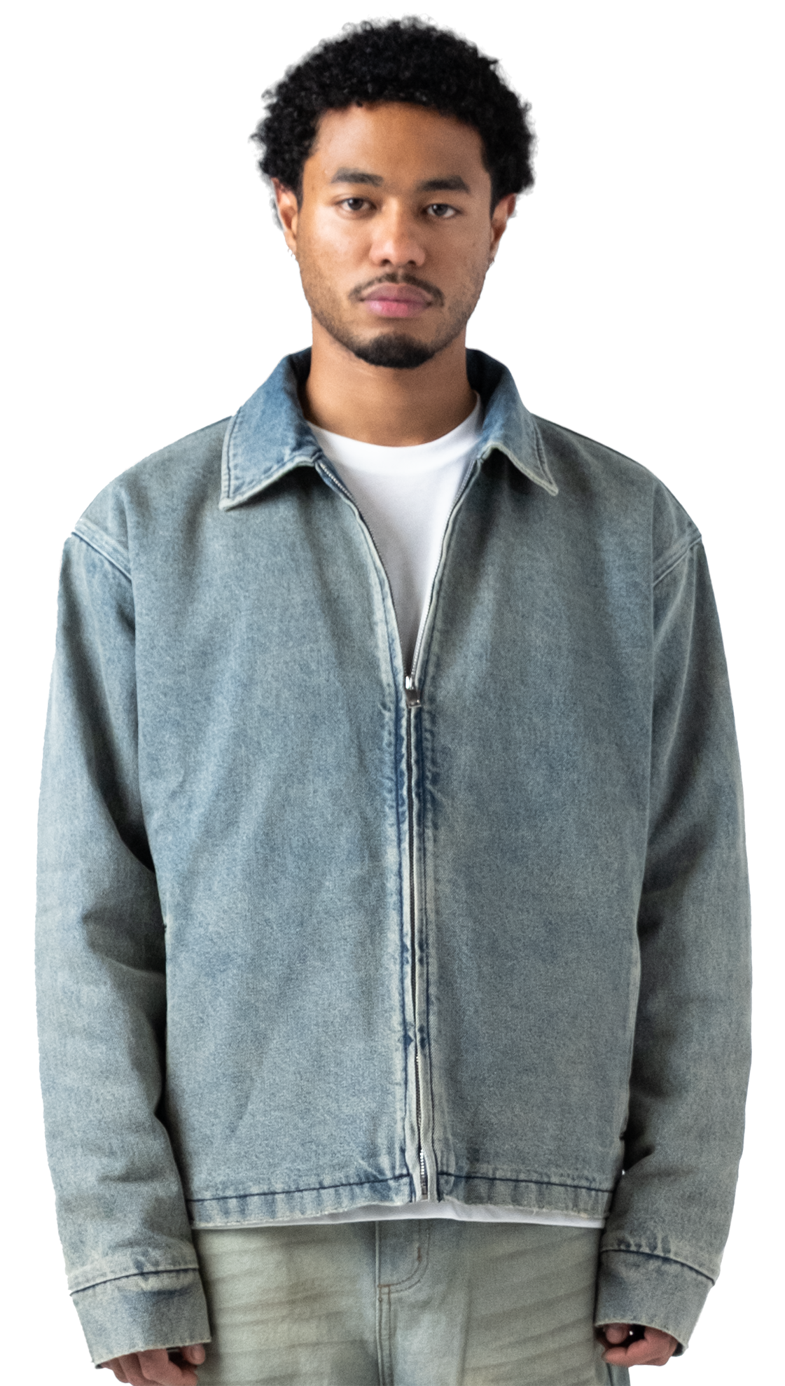 Destroyed Washed Denim jacket - LUMI3RE