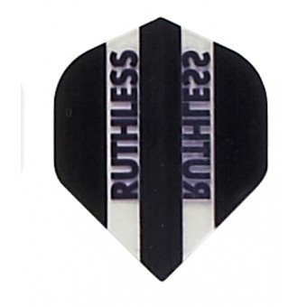 Ruthless Transparent Black Darts Flights - Dartshopper.co.uk