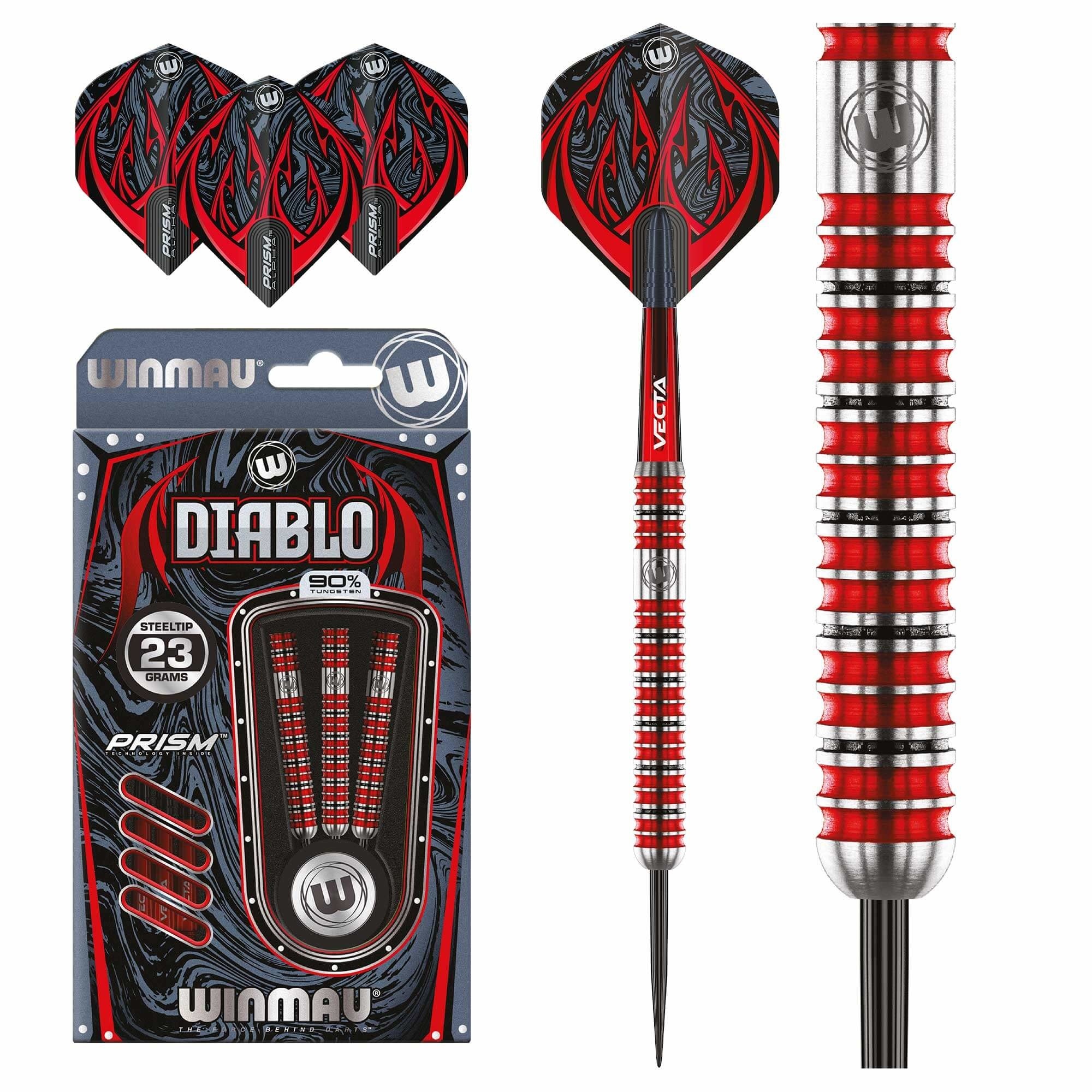 Winmau Diablo Parallel 90% Steel Tip Darts - Dartshopper.co.uk