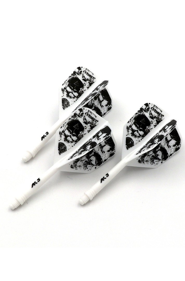 Cuesoul - ROST Integrated Dart Flights - Skeleton White Shape Dart ...