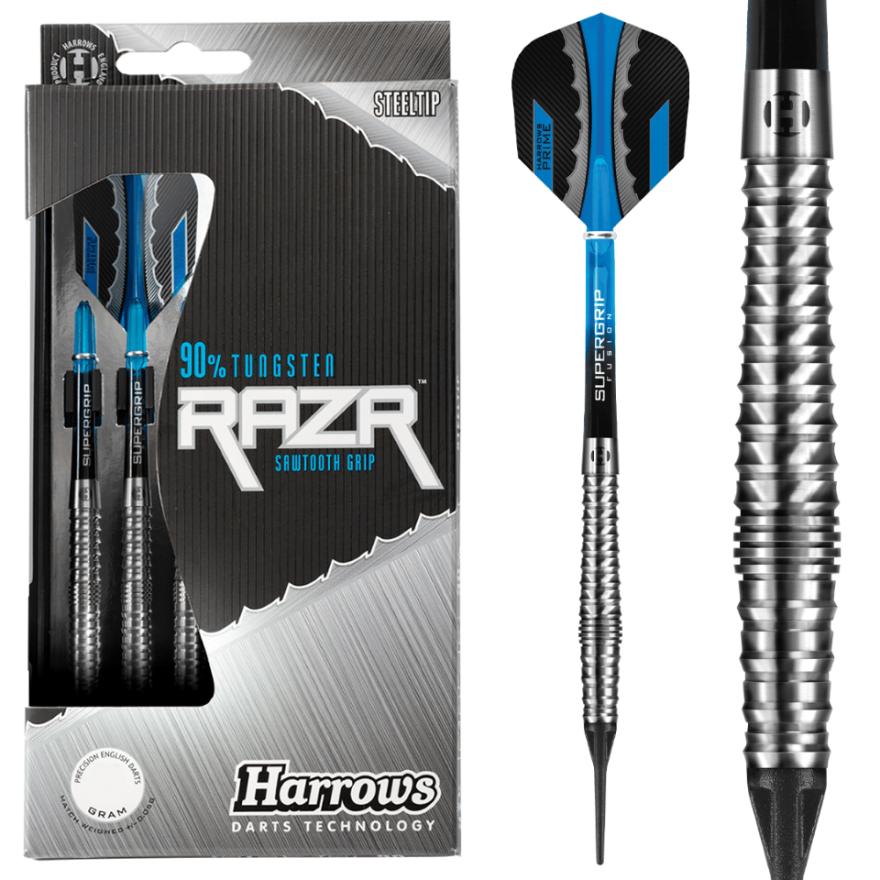 Harrows Razr Bulbous 90% Softip Darts - Dartshopper.co.uk
