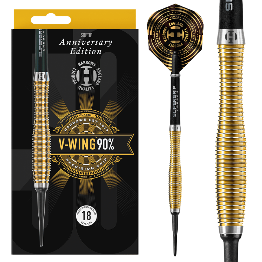 Harrows V-Wing 90% Softip Darts - Dartshopper.co.uk