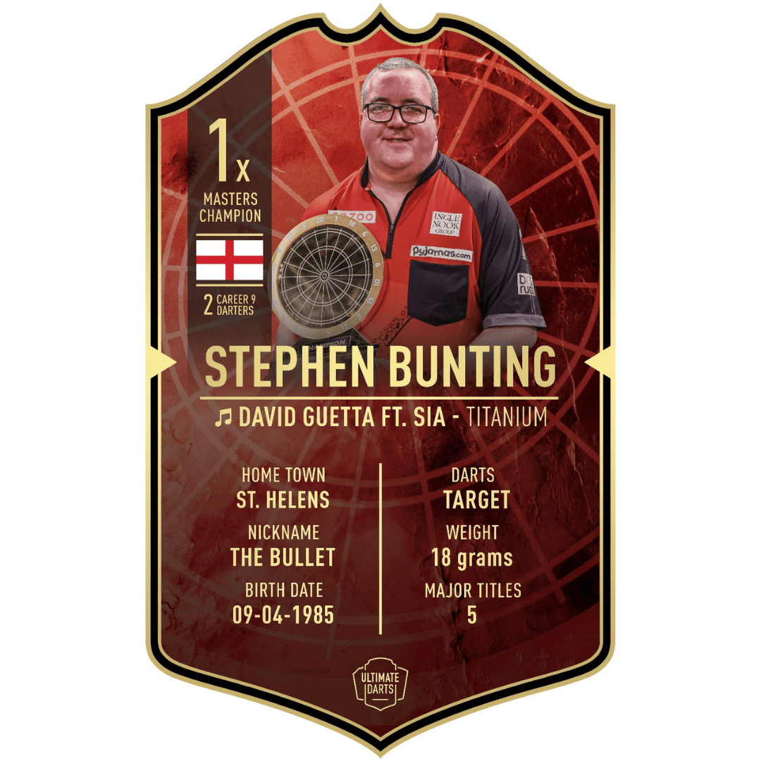 Ultimate Darts Card Stephen Bunting Masters Champion 2024 - Dartshopper ...