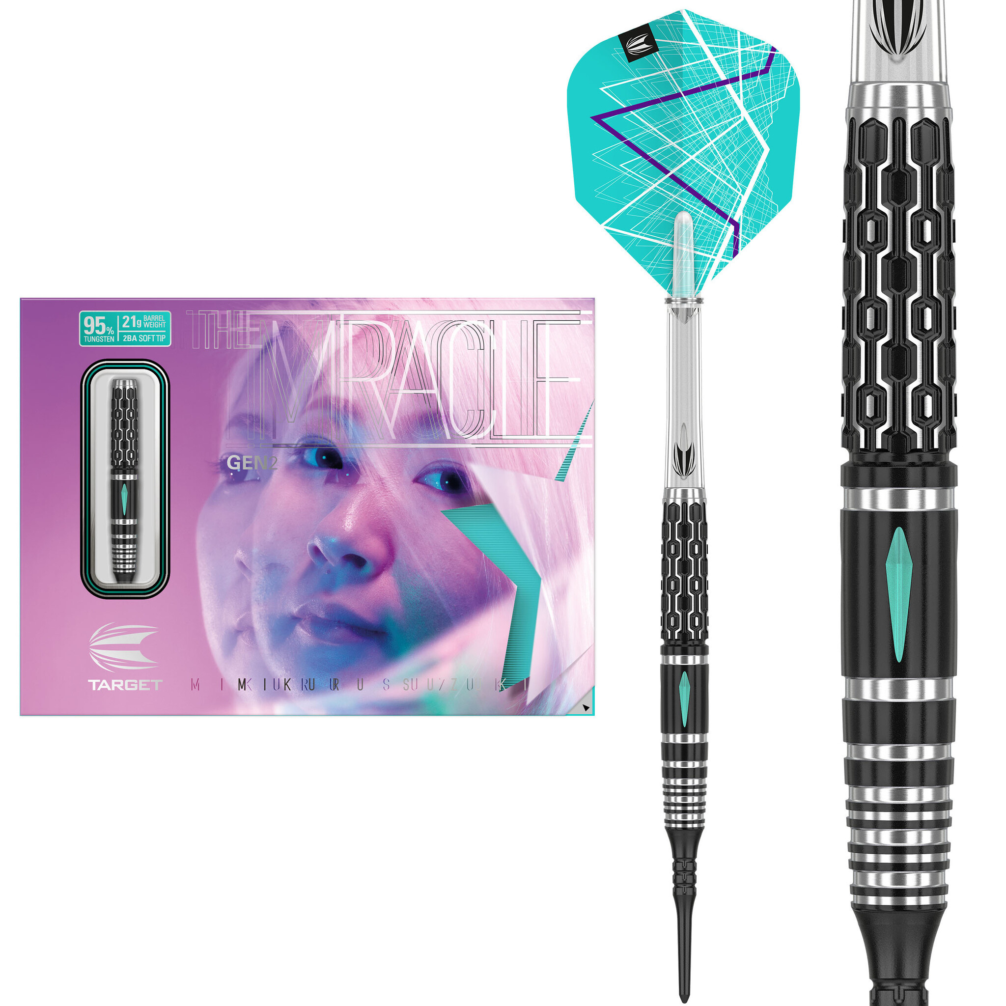 Target Japan Mikuru Suzuki The Miracle G2 95% Softip Darts ...