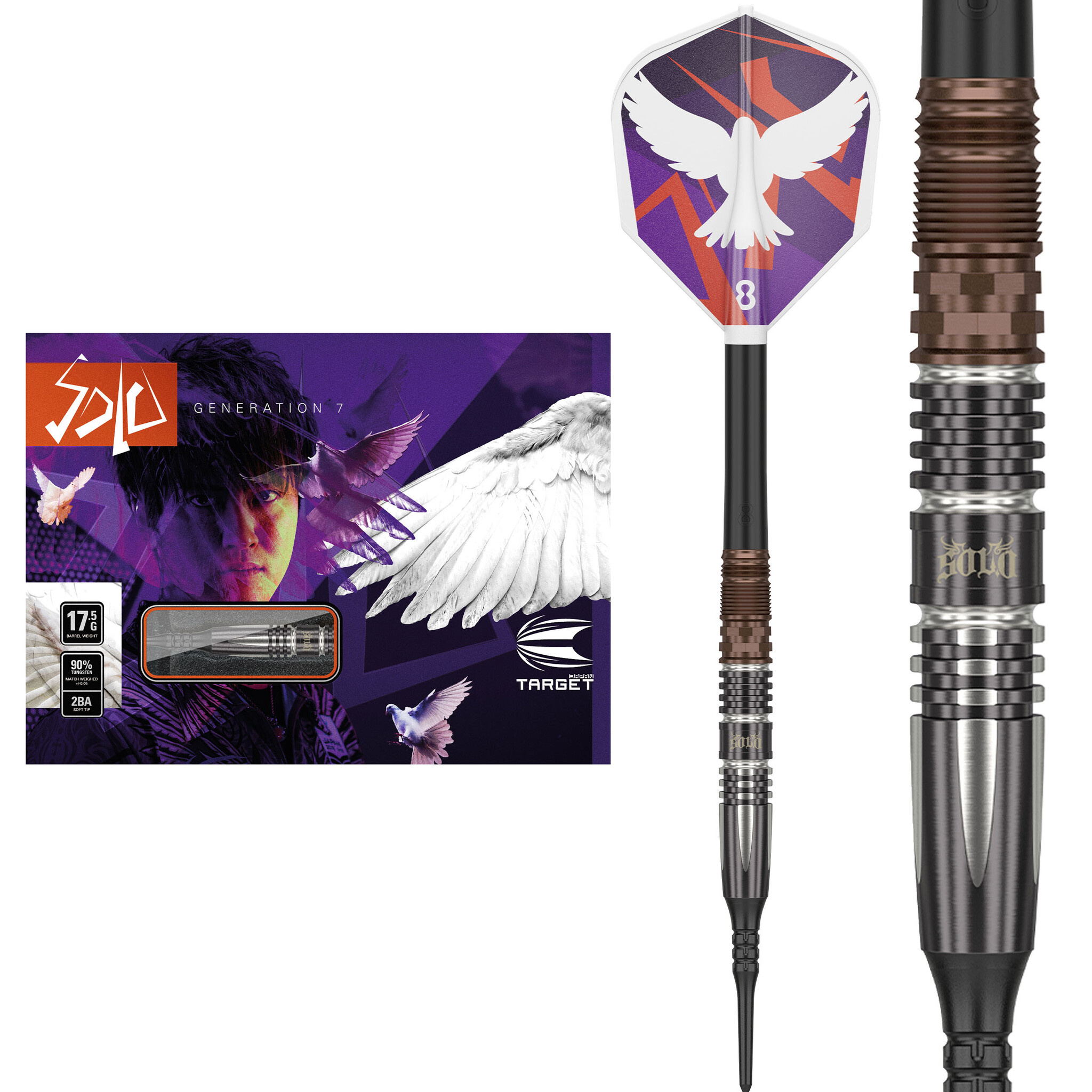 Target Japan Keita Ono Solo G7 90% Softip Darts - Dartshopper.co.uk