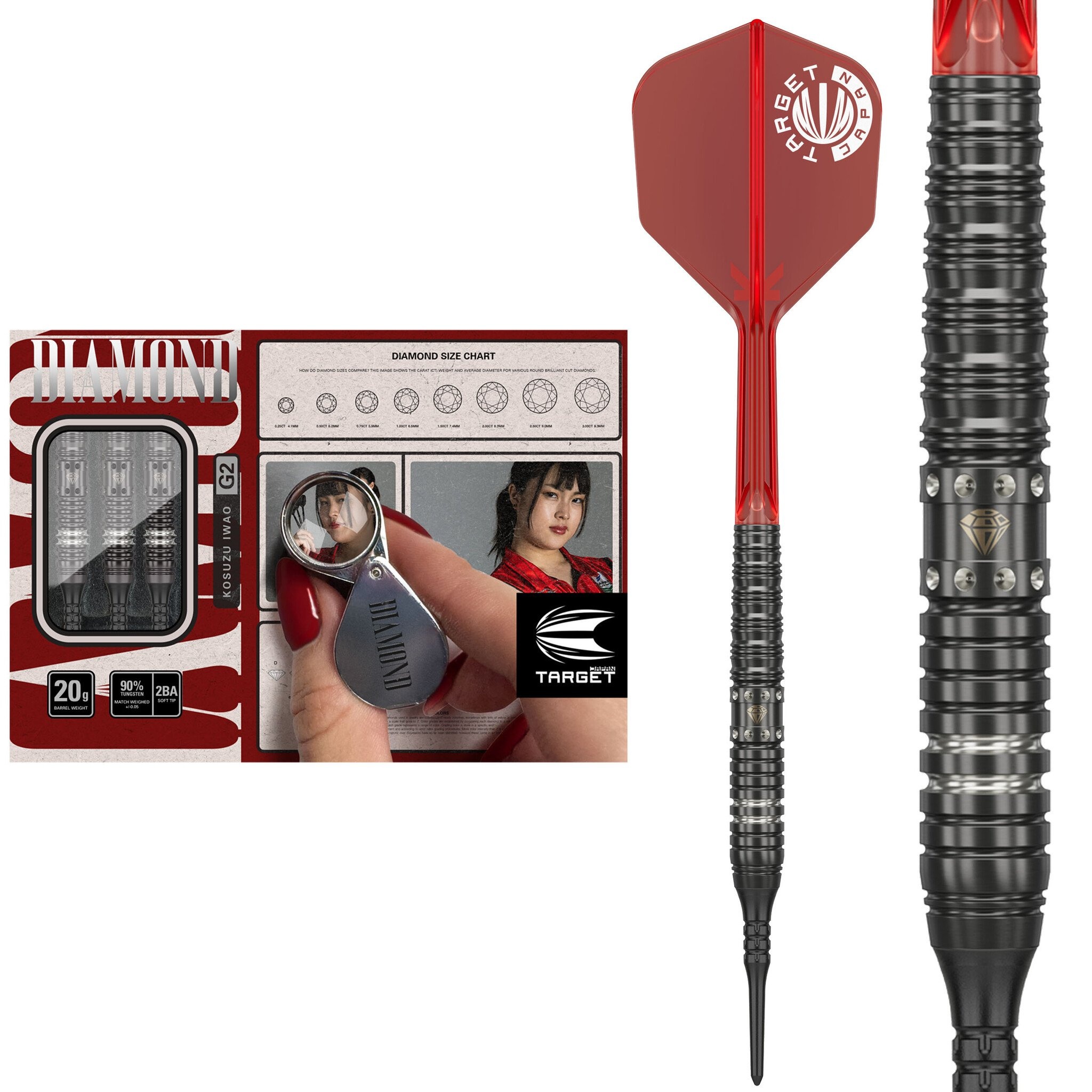 Target Japan Prime Series JPN Diamond G2 Max 90% Soft Tip Darts ...
