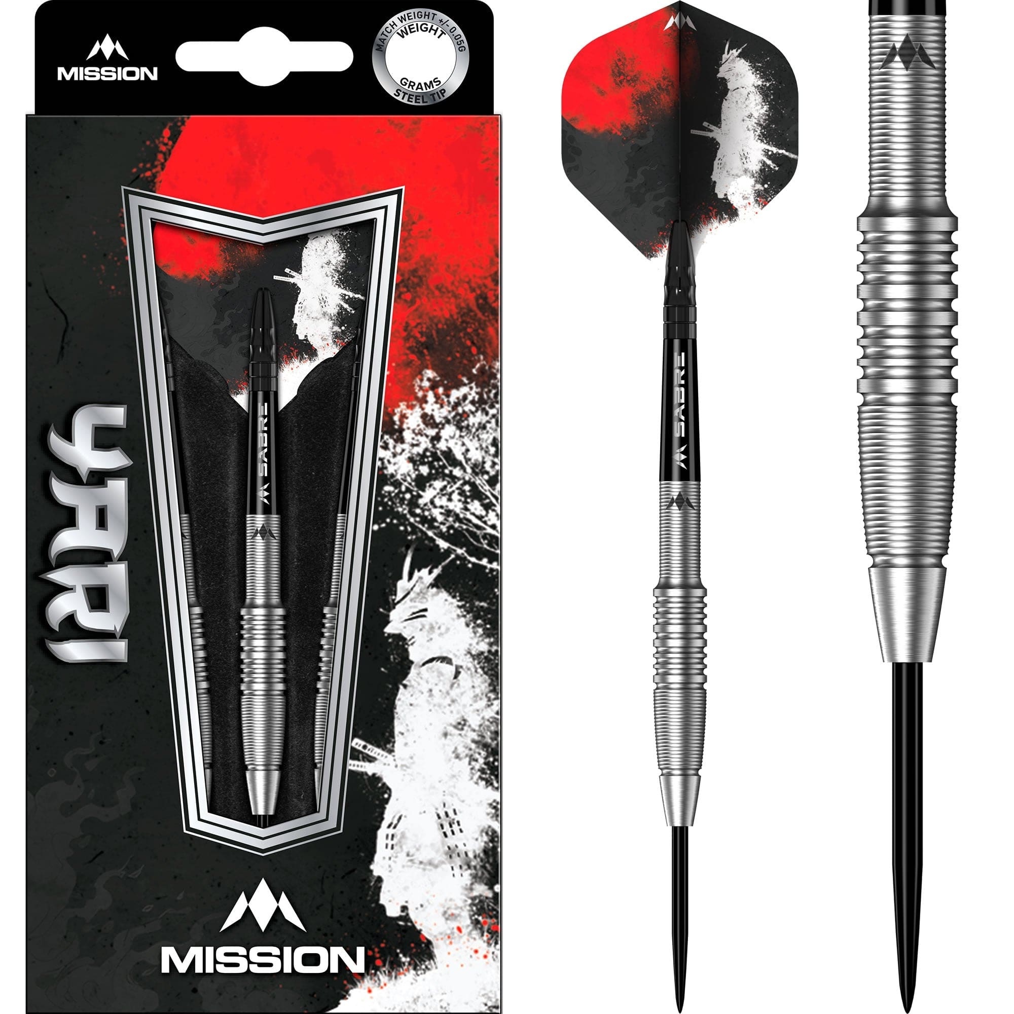 Mission Yari 90% Steel Tip Darts - Dartshopper.co.uk