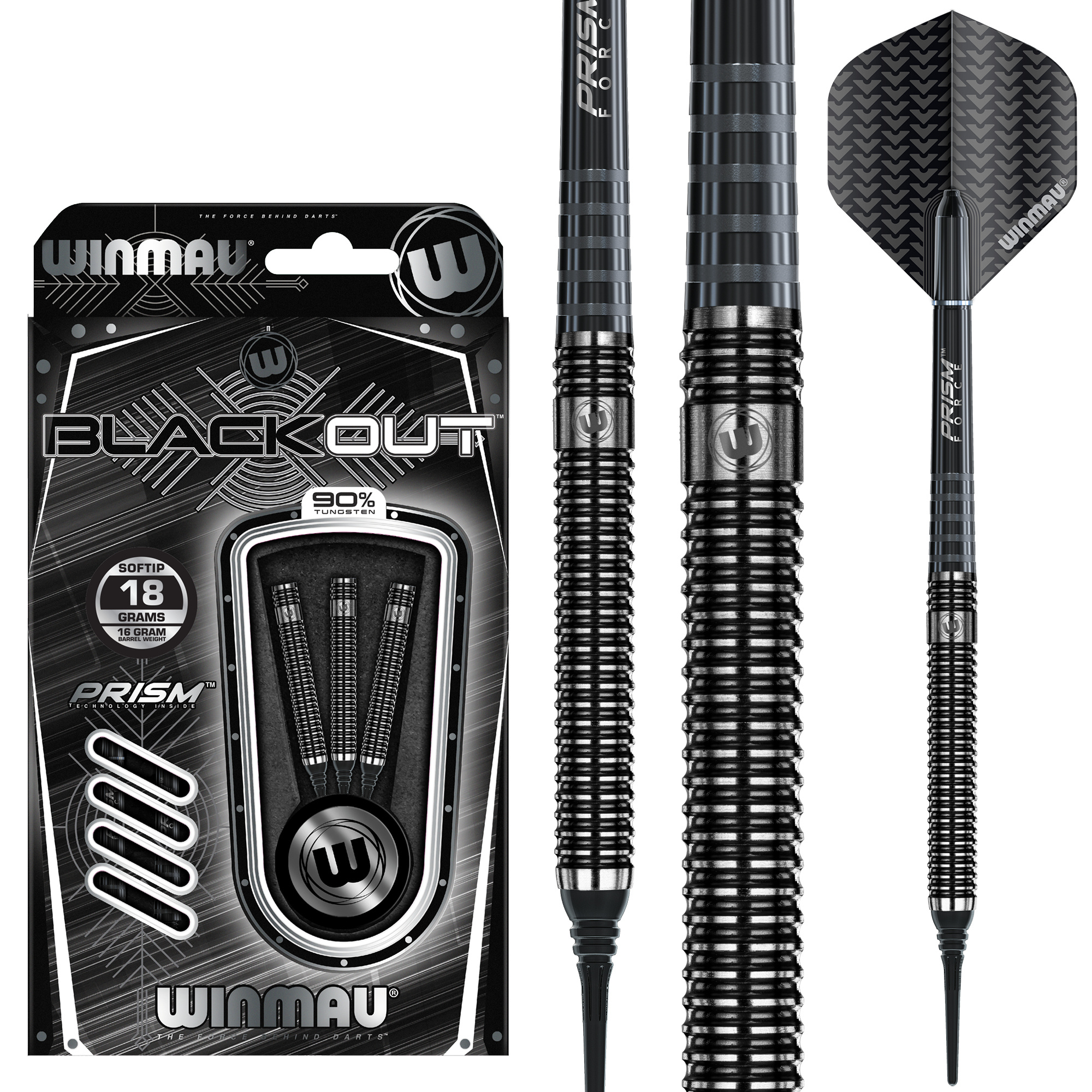 Winmau Blackout 90% Softip Darts - Dartshopper.co.uk