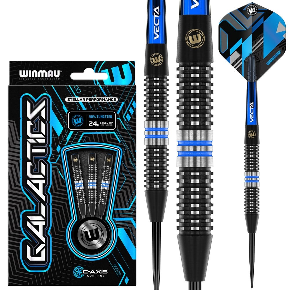 Winmau Galactics 90% Steel Tip Darts - Dartshopper.co.uk