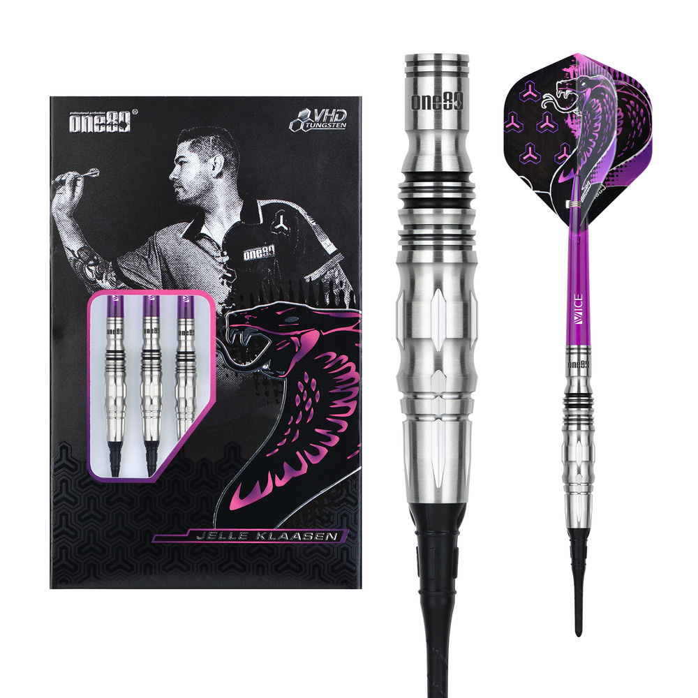 ONE80 Jelle Klaasen V2 VHD 90% Soft Tip Darts - Dartshopper.co.uk