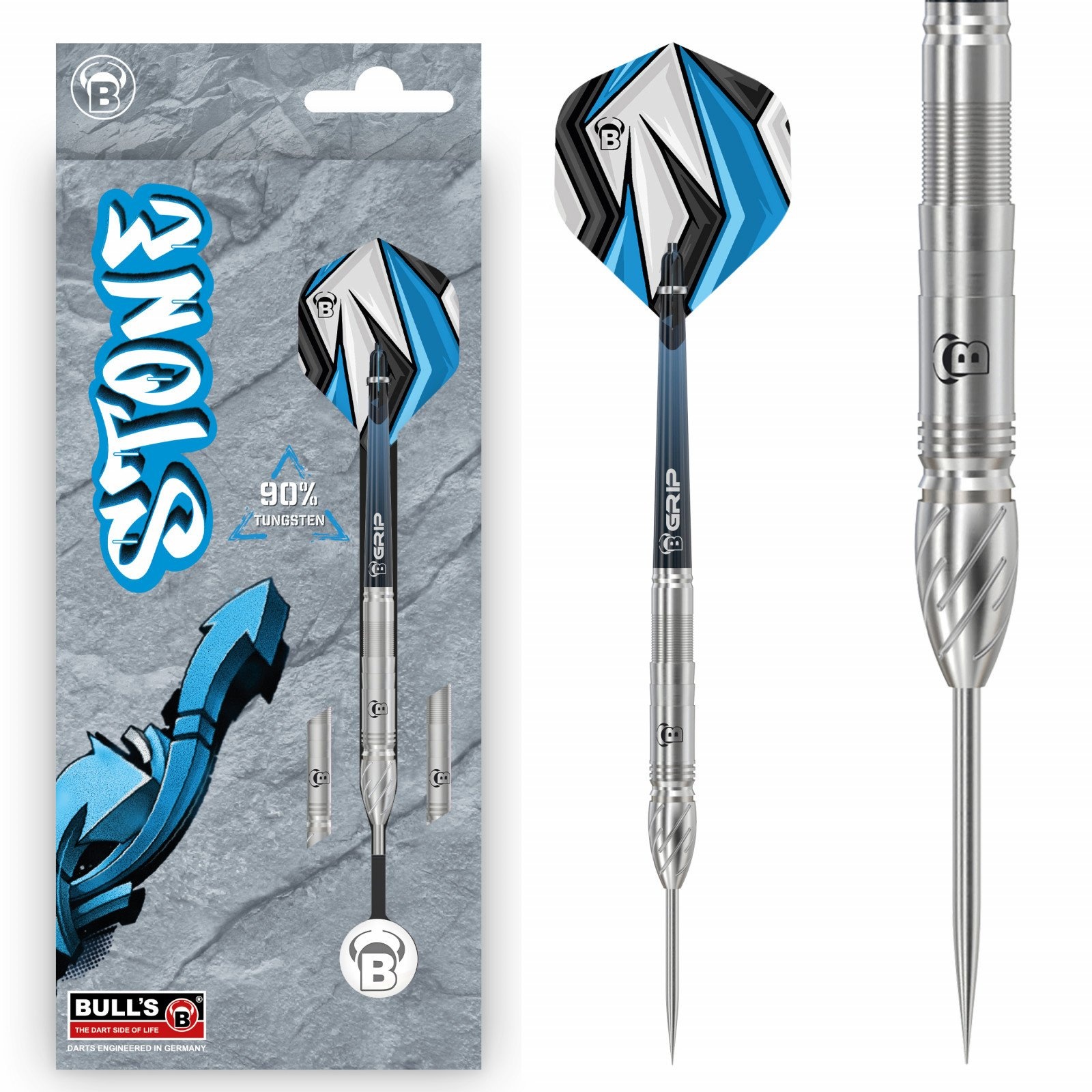 BULL'S Stone S1 90% Steel Tip Darts - Dartshopper.co.uk
