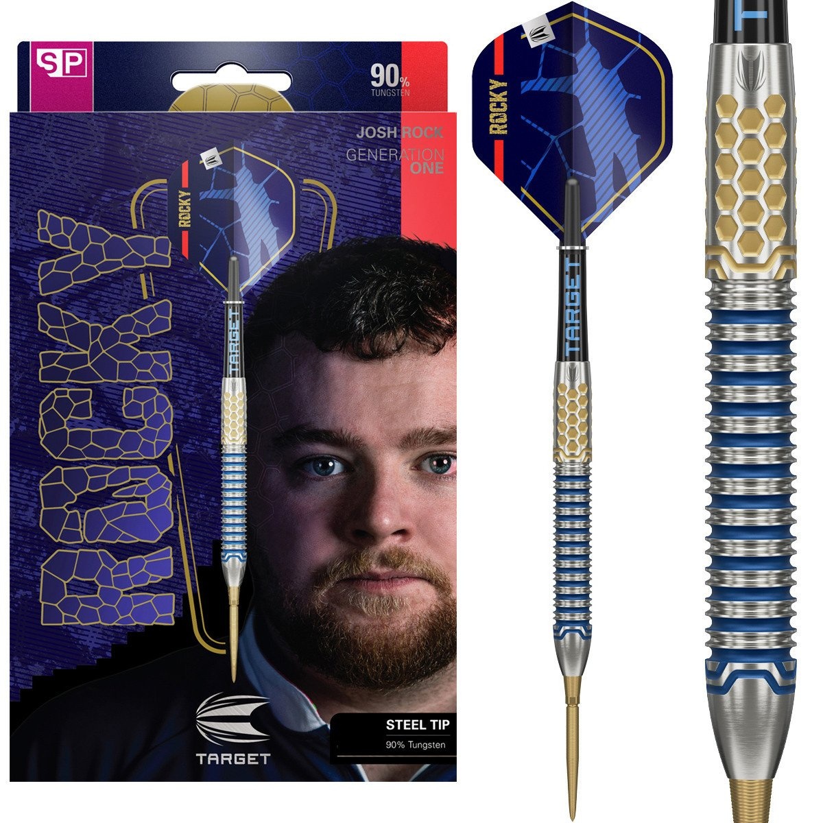 Target Josh Rock G1 Swiss Point 90% Steel Tip Darts - Dartshopper.co.uk