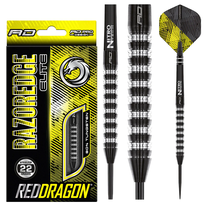 Red Dragon Razor Edge Elite 90% Steel Tip Darts - Dartshopper.co.uk