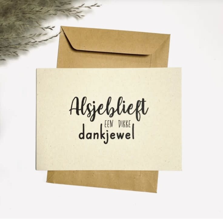 Alsjeblieft Een Dikke Dankjewel - Rumah Conceptstore