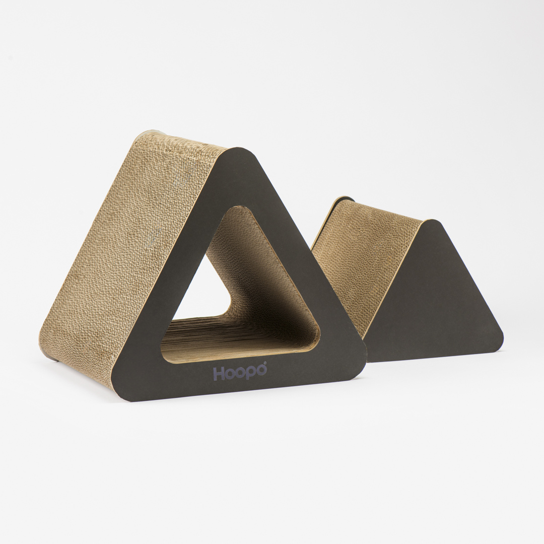 Triangle cardboard scratching furniture - Cat scratching furniture - Hoopo®