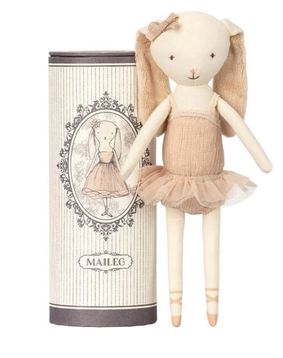 Maileg dancing konijn ballerina in tube - Twinkel & Ster