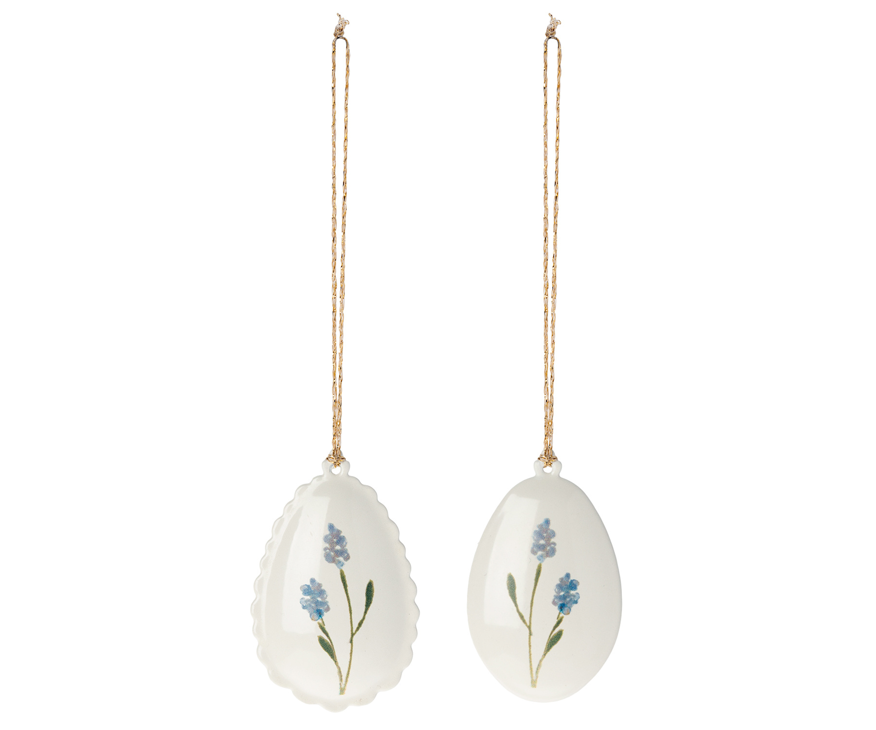 Maileg Metalen Ornament Paas-Ei, Blauw, 2 stuks - Twinkel & Ster